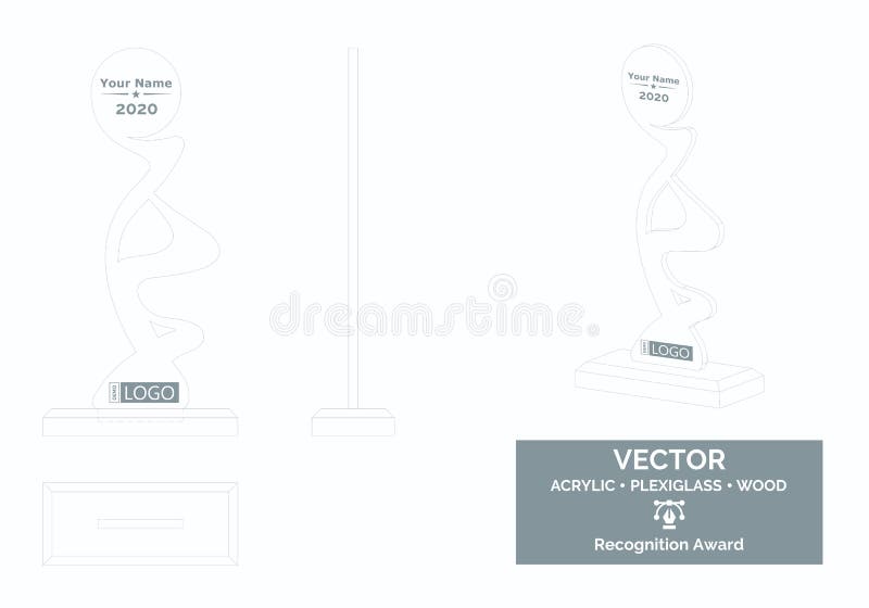 Abstract Trophy Vector Template, Trophy Distinction Award. Stock Vector ...