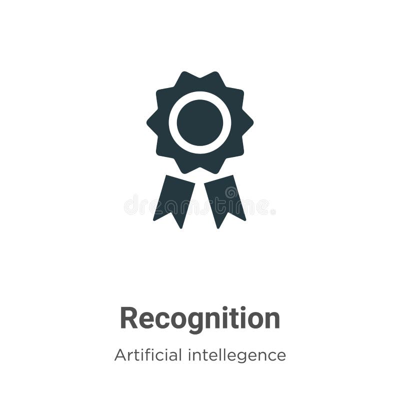 Recognition Vector Icon on White Background. Flat Vector Recognition ...