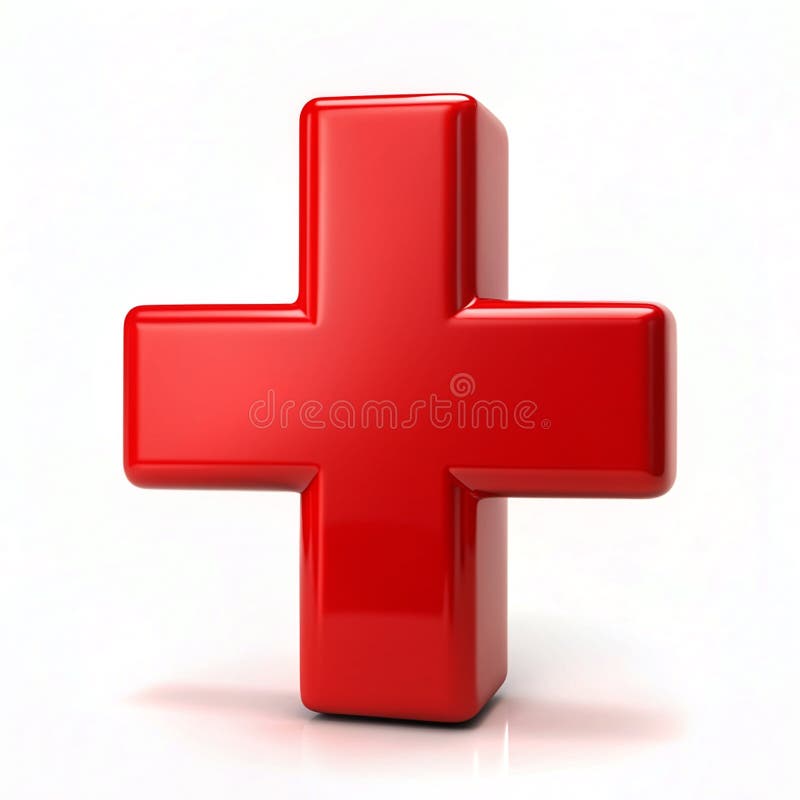 Red Cross on White Background: Symbol of World Red Cross and Red ...