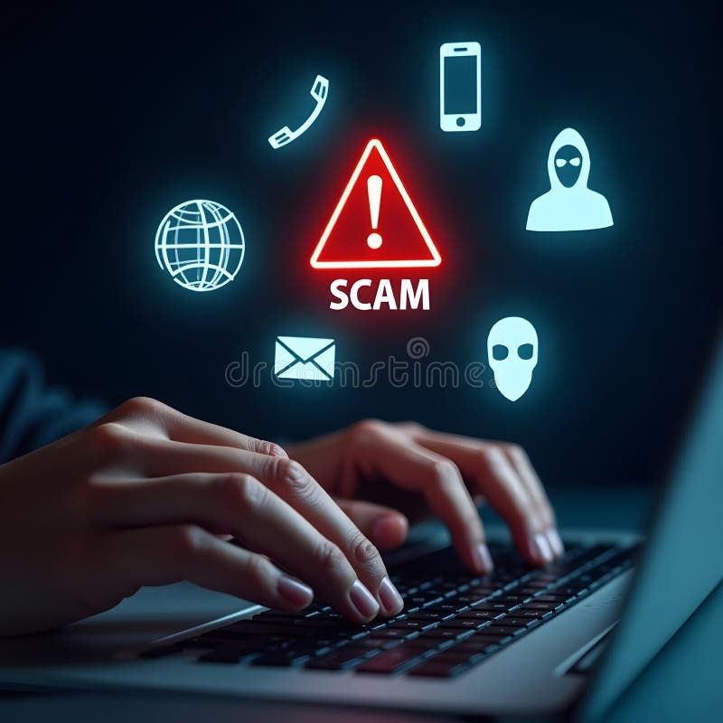 Recognizing Digital Scams a Comprehensive Guide Stock Illustration ...