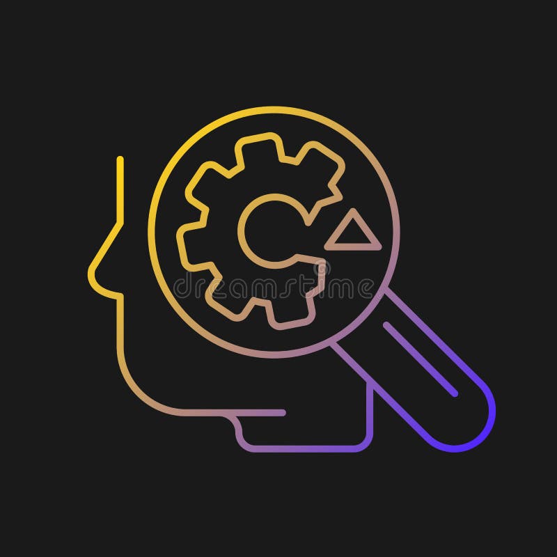 Recognizing Weaknesses Vector Icon for Dark Theme Stock Vector ...