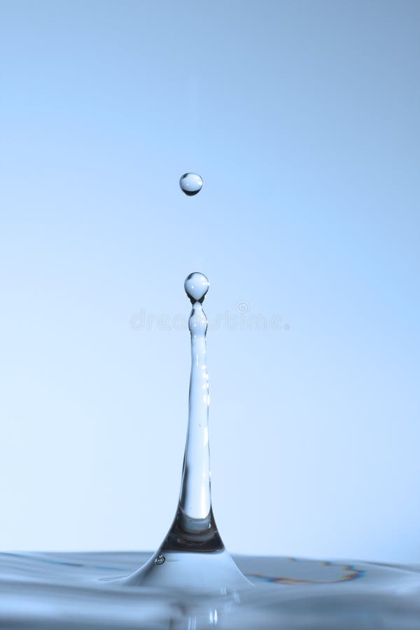 Water drop stock photo. Image of rise, force, crystal - 1248492