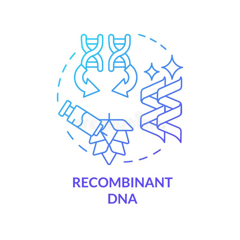 Recombinant DNA Blue Gradient Concept Icon Stock Vector - Illustration ...