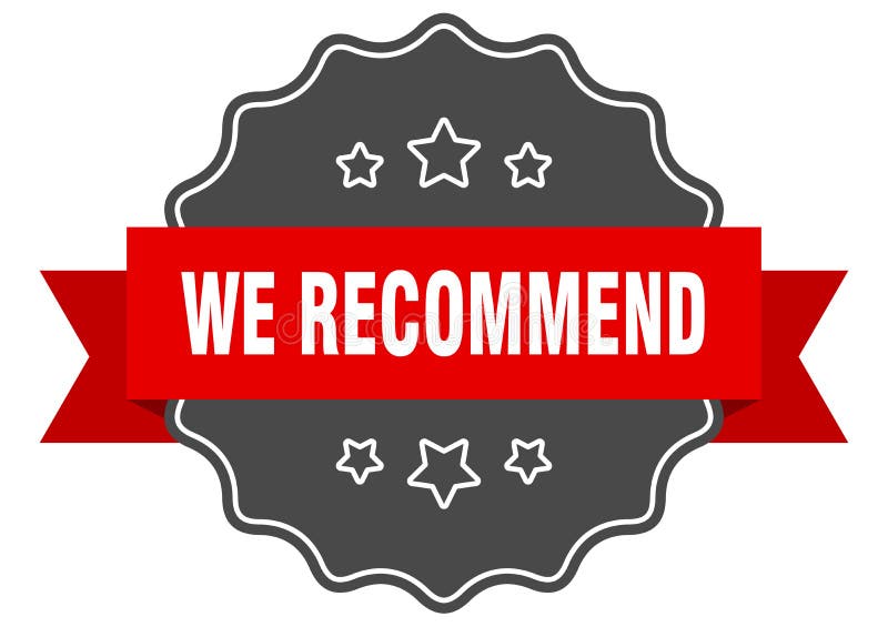 We recommend label stock vector. Illustration of recommend - 194922226