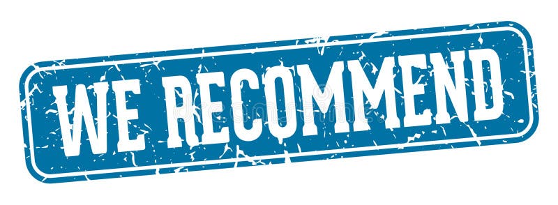 We Recommend Rectangular Sign. we Recommend Stamp Stock Vector ...