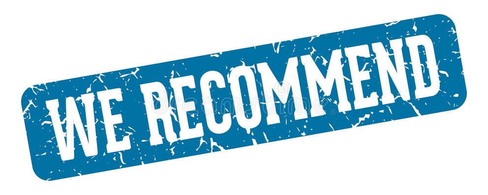 We Recommend Rectangular Sign. we Recommend Stamp Stock Vector ...