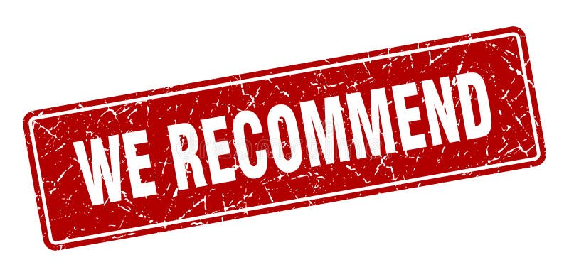 We Recommend Sign. we Recommend Grunge Stamp Stock Vector ...