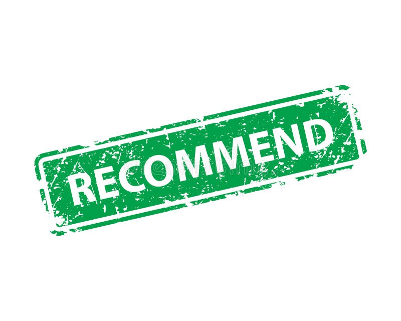 Recommend Sign Sticker. Stamp Vector Texture Stock Vector ...