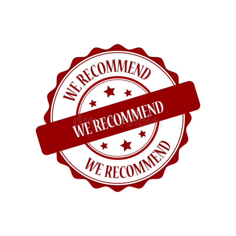 We Recommend Stamp Illustration Stock Vector - Illustration of design ...