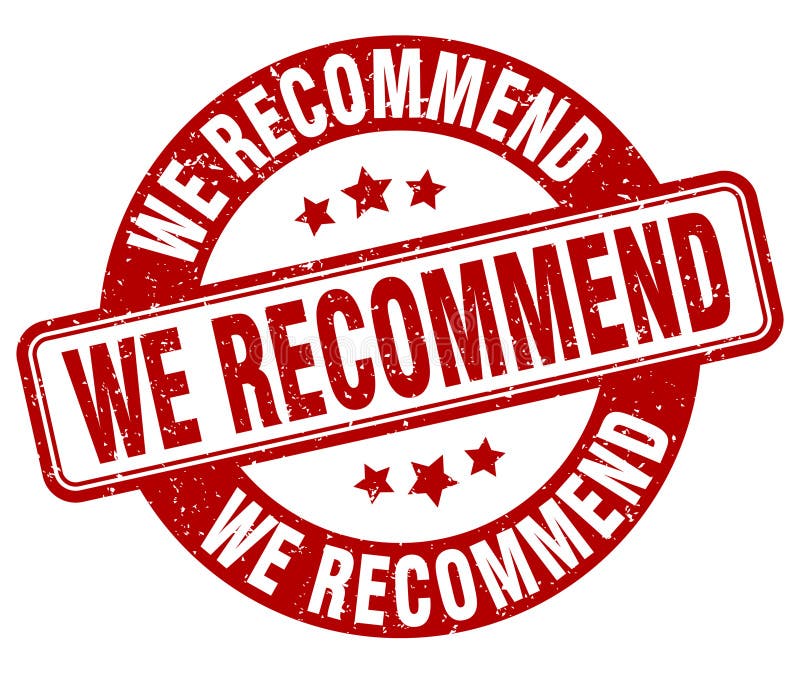 We Recommend Stamp. we Recommend Label. Round Grunge Sign Stock Vector ...