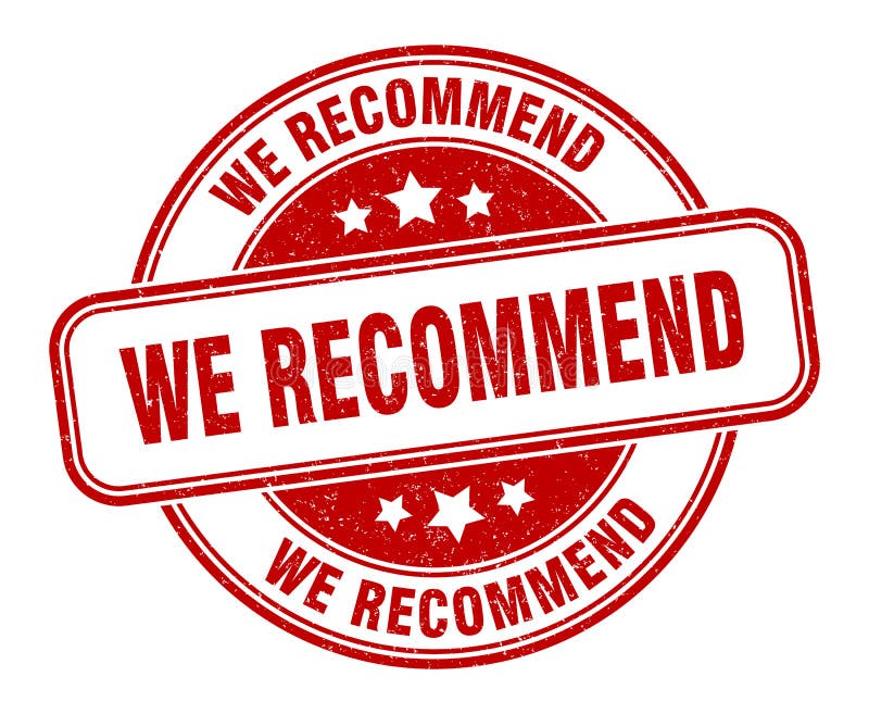 We Recommend Stamp. we Recommend Round Grunge Sign Stock Vector ...