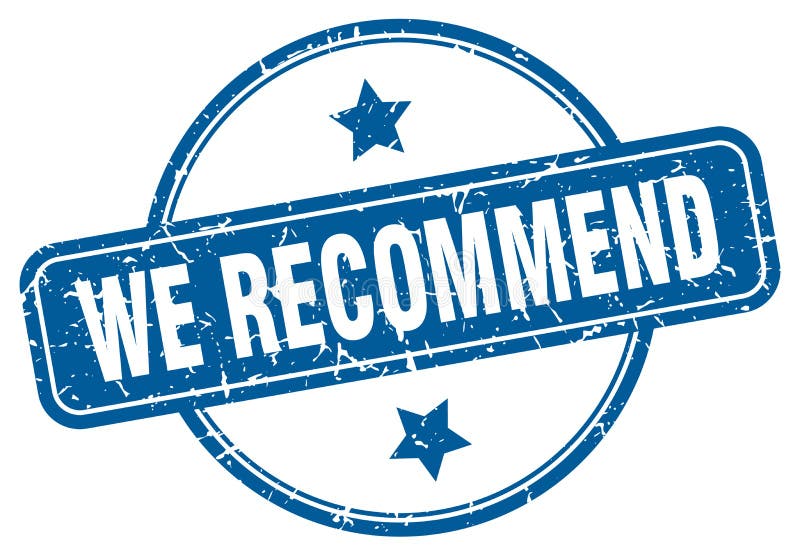 We recommend stamp stock vector. Illustration of recommended - 125220967