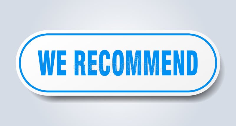 We recommend sticker. stock vector. Illustration of square - 197150876