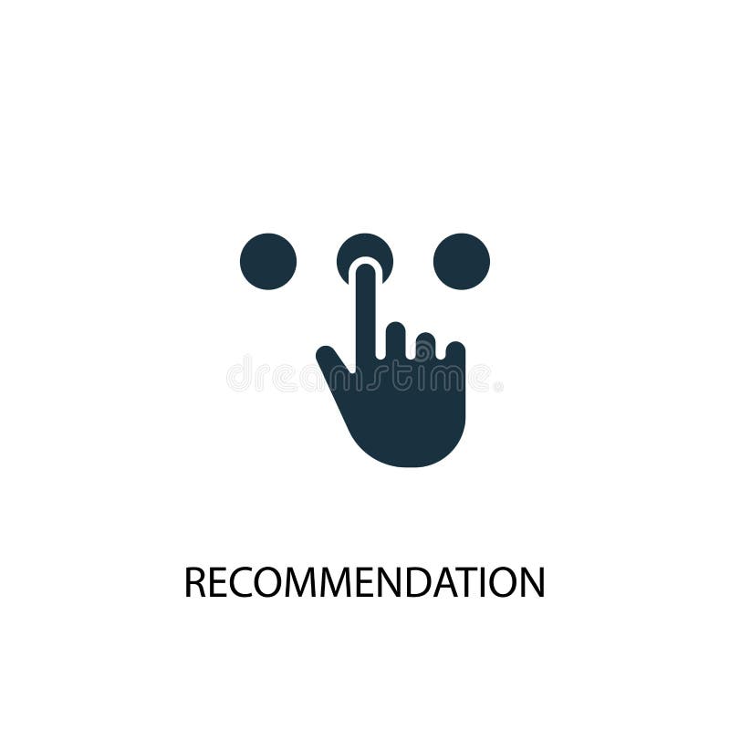 Dot Com Recommendation Icon Symbol Stock Illustration - Illustration of ...