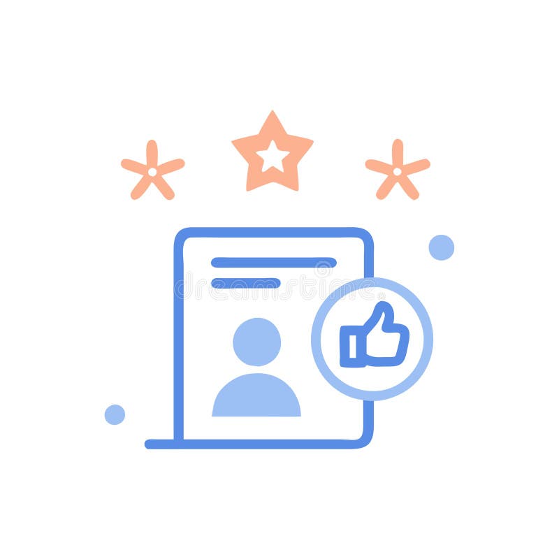 Recommendation Icons for Trust and Guidance Stock Illustration ...