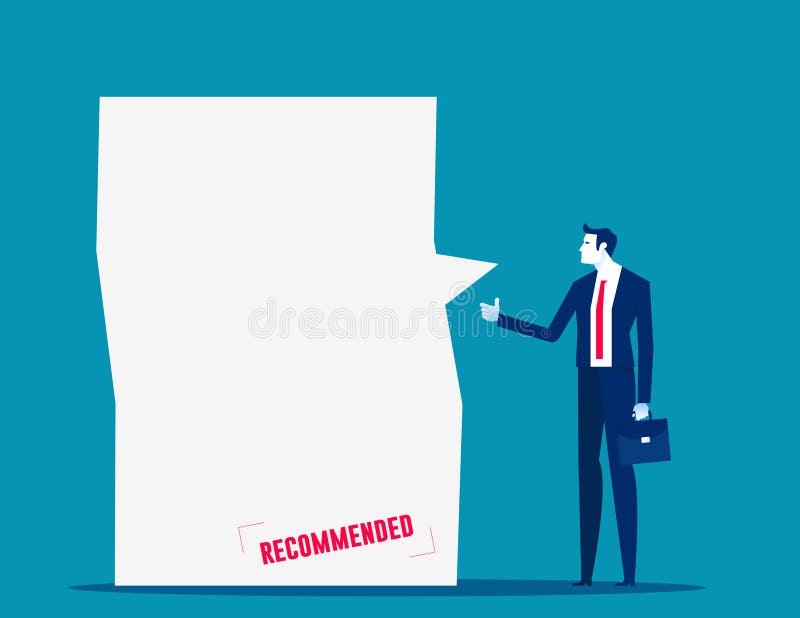 Recommendation Letter. Business Vector Illustration Concept Stock ...