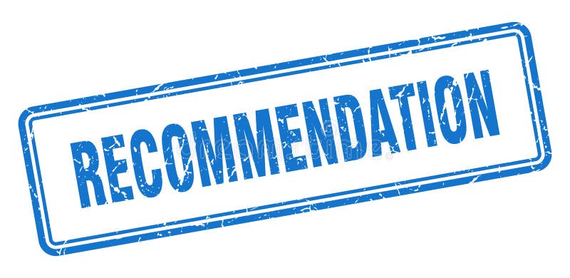 Recommendation stamp stock vector. Illustration of recommendation ...