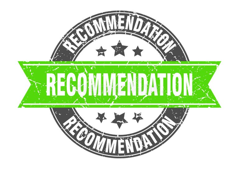 Recommendation stamp stock vector. Illustration of stamp - 196540866