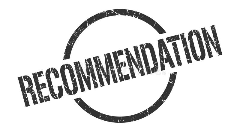 Recommendation stamp stock vector. Illustration of circle - 136944583