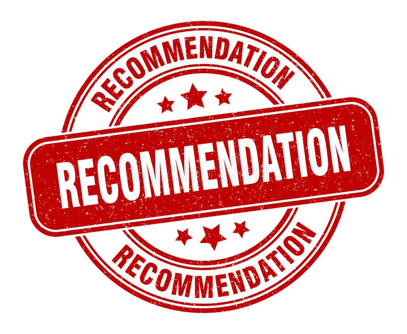 Recommendation Stamp. Recommendation Round Grunge Sign Stock Vector ...