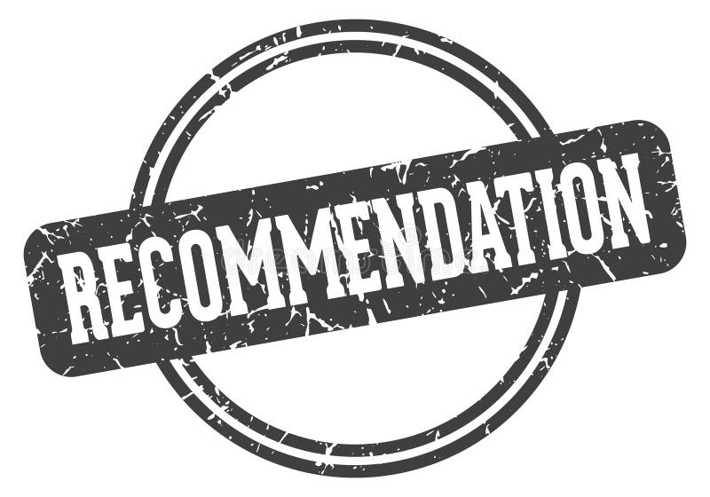 Recommendation stamp stock vector. Illustration of badge - 347664160
