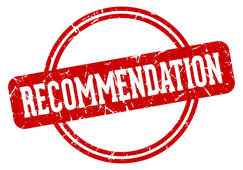 Recommendation stamp stock vector. Illustration of element - 349493534