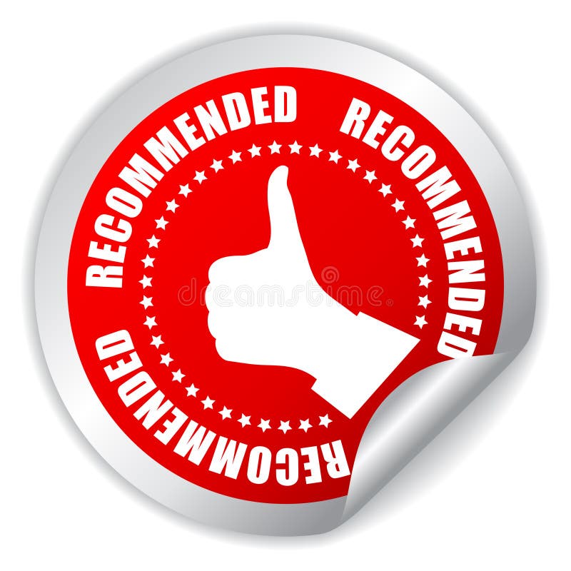 Recommended Buy Stickers Set. Stock Vector - Illustration of icon ...