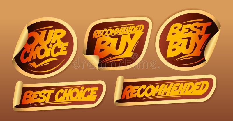 Recommended Buy, Best Choice, Best Buy, Etc. - Stickers Collection ...