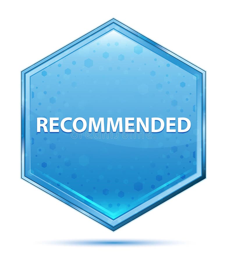 Recommended Crystal Blue Hexagon Button Stock Illustration ...