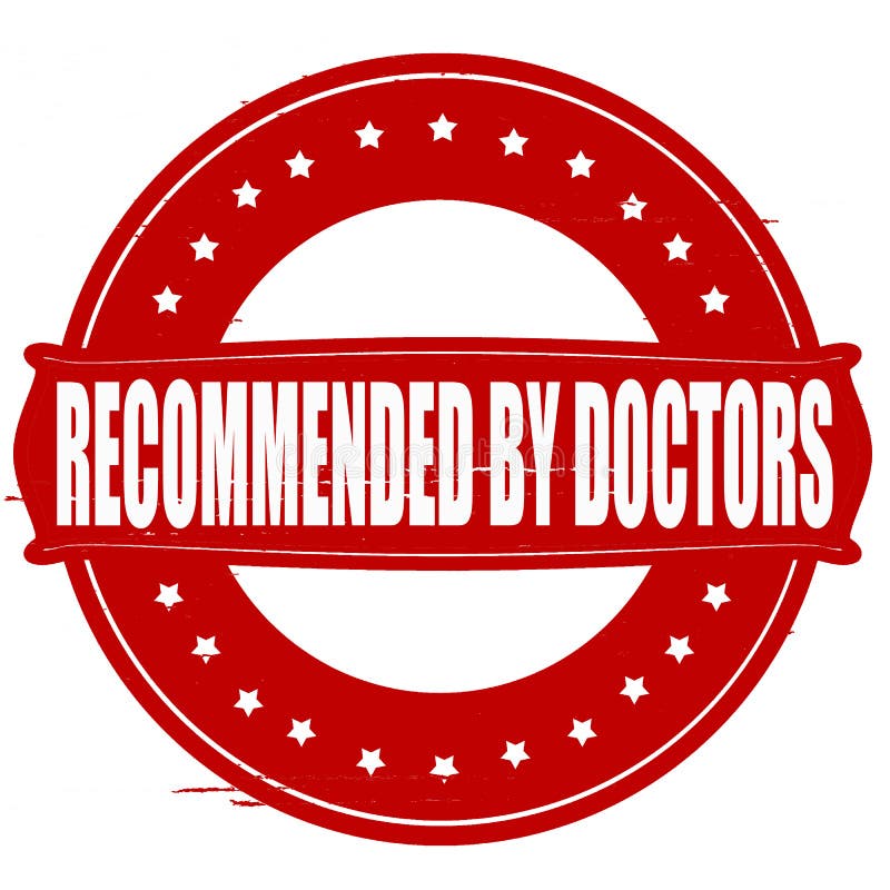 Recommended by doctors stock illustration. Illustration of concept ...