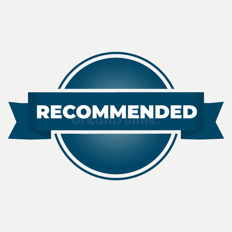 Recommended Icon in Blue Tone Stock Illustration - Illustration of ...