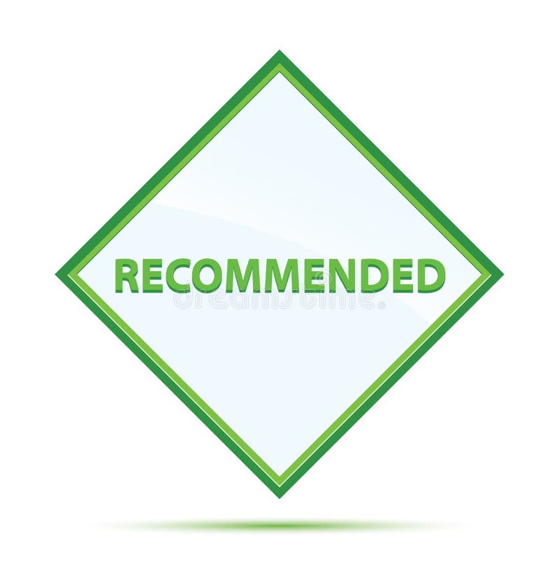 Recommended Tag Isolated. Vector Label or Sticker Stock Vector ...