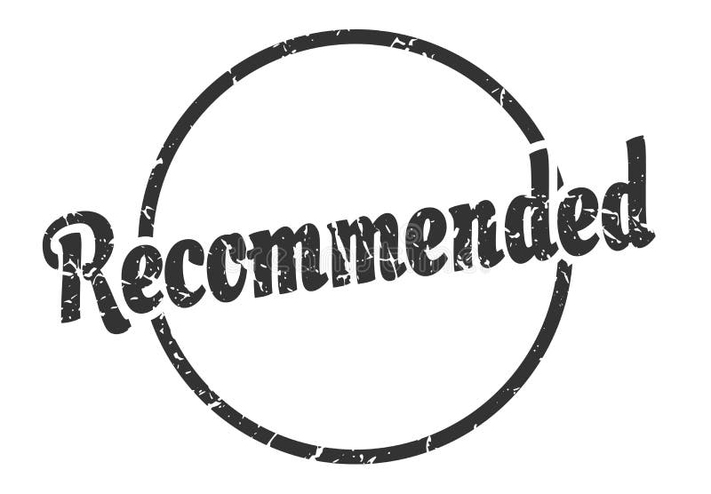 Recommended Sign. Recommended Round Vintage Stamp Stock Vector ...