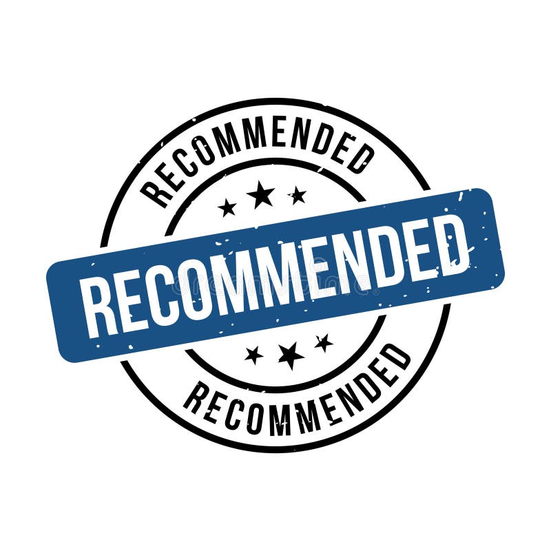 Recommended Stamp, Recommended Grunge Round Sign Stock Vector ...