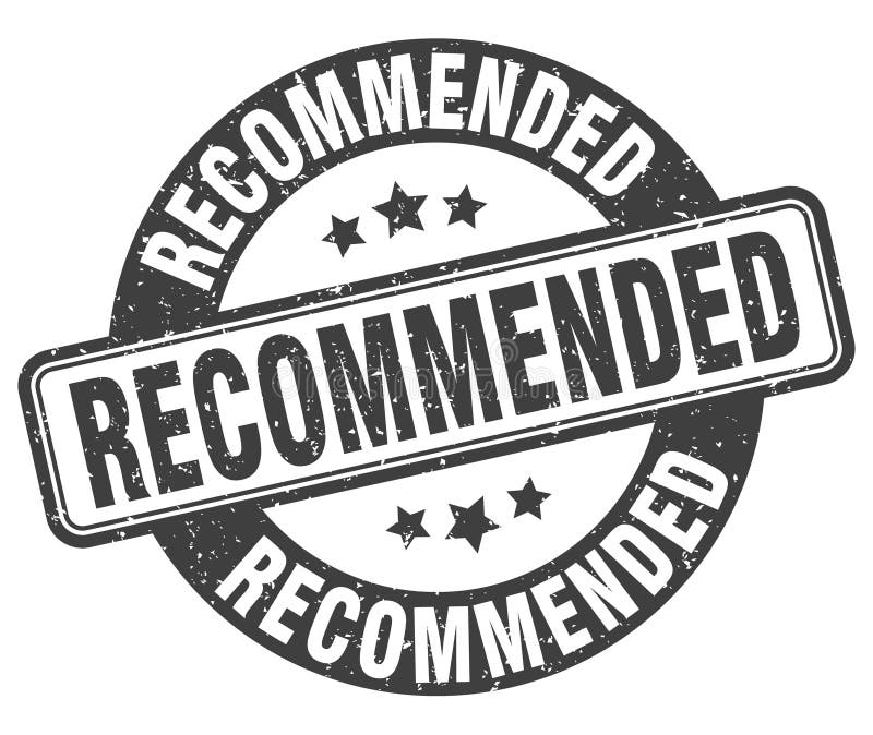 Recommended Stamp. Recommended Label. Round Grunge Sign Stock Vector ...