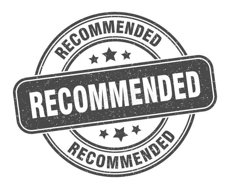 Recommended stamp stock vector. Illustration of white - 95268413