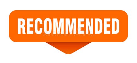 Recommended Sticker. Recommended Sign on Transparent Background Stock ...