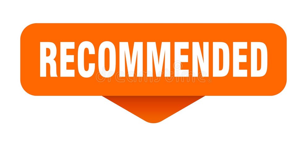 Recommended Sticker. Recommended Sign on Transparent Background Stock ...