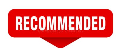 Recommended Sticker. Recommended Sign on Transparent Background Stock ...