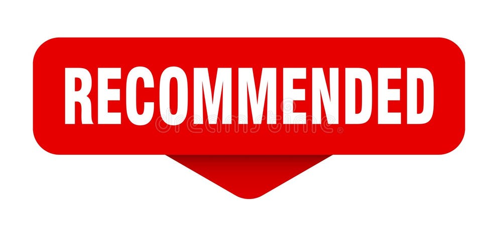 Recommended Sticker. Recommended Sign on Transparent Background Stock ...