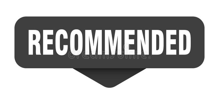 Recommended Sticker. Recommended Sign on Transparent Background Stock ...