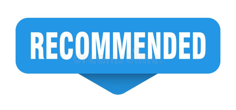 Recommended Sticker with Check Symbol Stock Vector - Illustration of ...