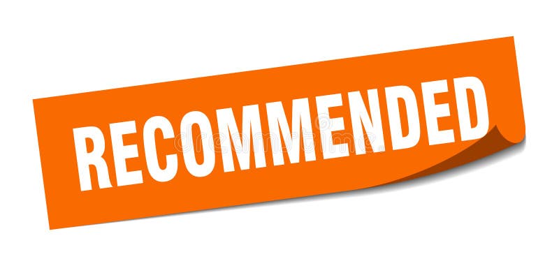 Recommended sticker stock vector. Illustration of vector - 99002210