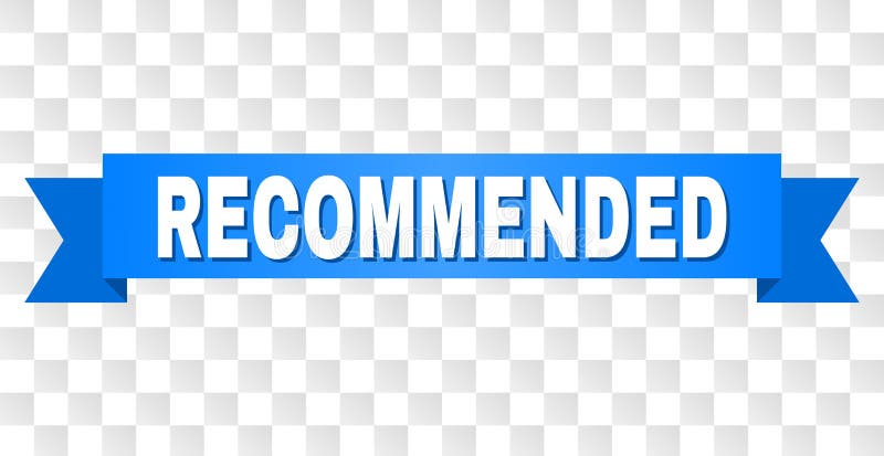 Recommended Text with Thumb Up Icon Stock Illustration - Illustration ...