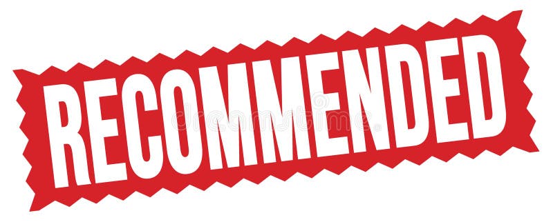 RECOMMENDED Text Written on Red Stamp Sign Stock Illustration ...