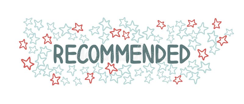 Recommended vector badge stock vector. Illustration of marketing ...