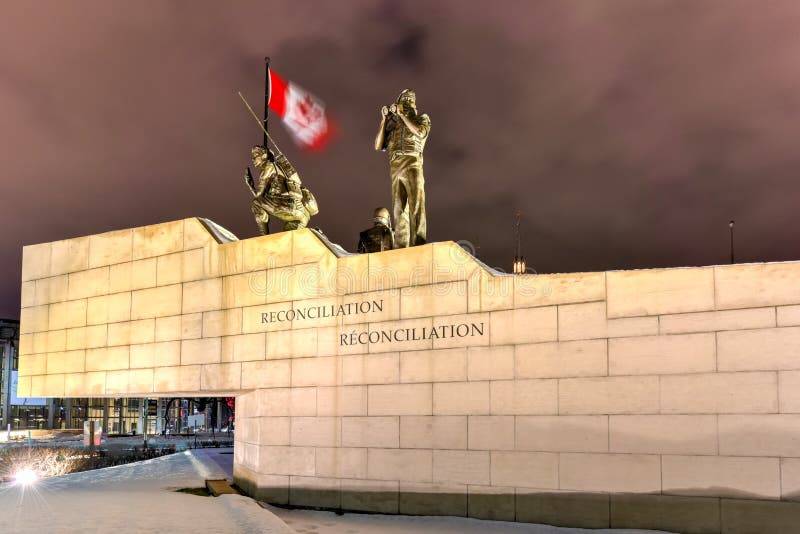 Reconciliation: the Peacekeeping Monument - Ottawa - Canada Stock Image ...