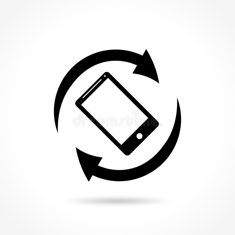 Reconditioned Mobile Phone Icon Stock Vector - Illustration of repair ...