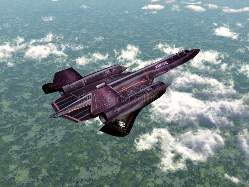 Reconnaissance Aircraft stock illustration. Illustration of blackbird ...