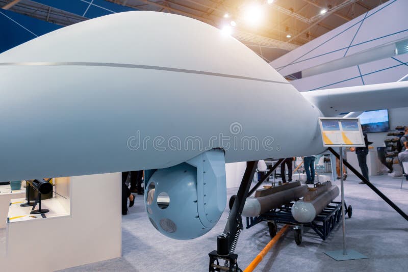 Reconnaissance and Strike Unmanned Aircraft Complex. UAV System Stock ...